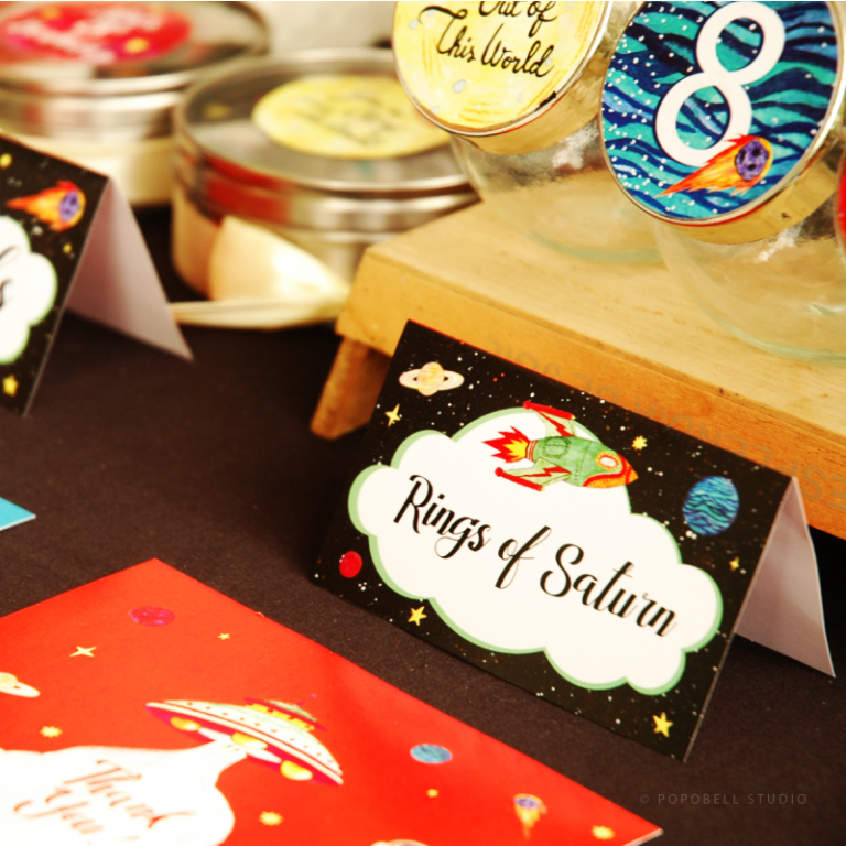 Outer Space Food Tent Labels ? – Popobell Studio