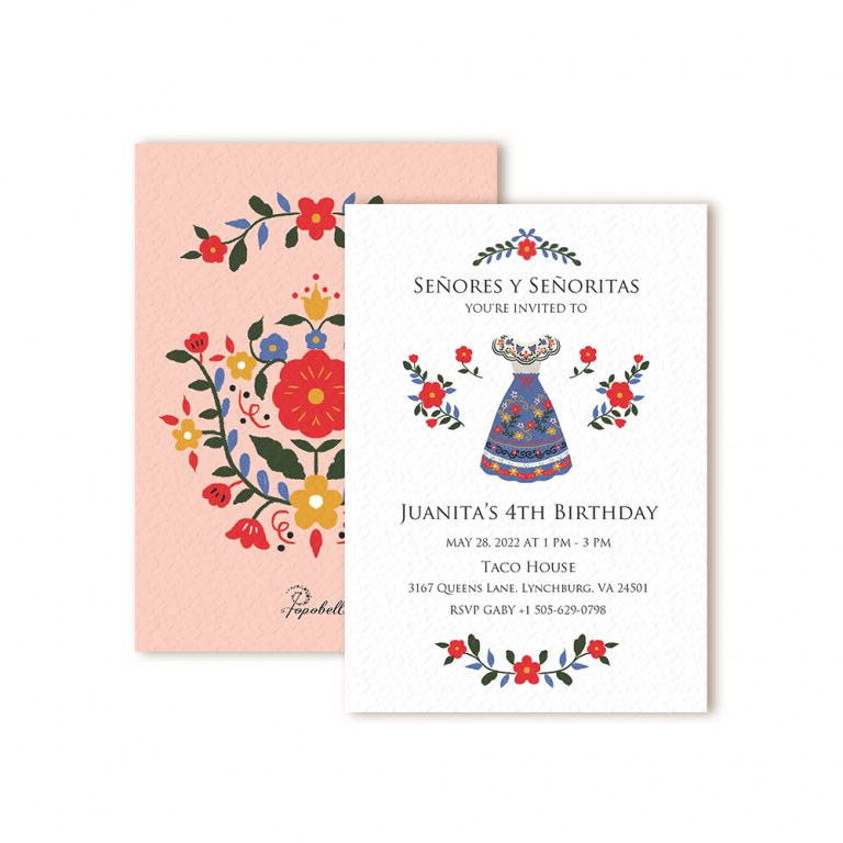 Popobell Studio | Floral Fiesta Editable Invitation Printable
