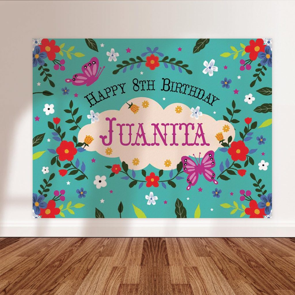 Popobell Studio | Floral Fiesta Backdrop Printable