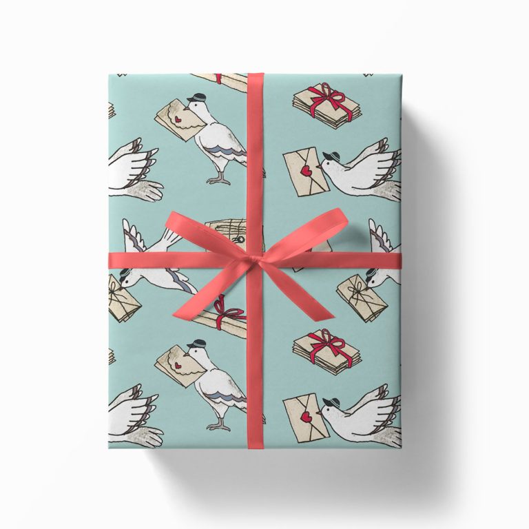 Popobell Studio | Pigeon Post Wrapping Paper