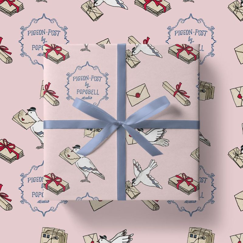 Pigeon-Post Wrapping Paper – Popobell Studio
