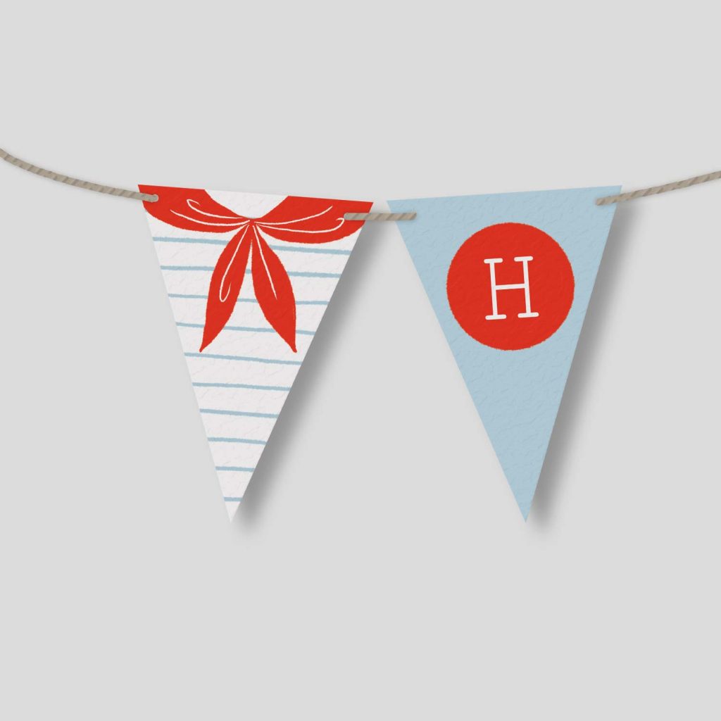 Popobell Studio | Nautical Banner Printable | Editable Canva Template