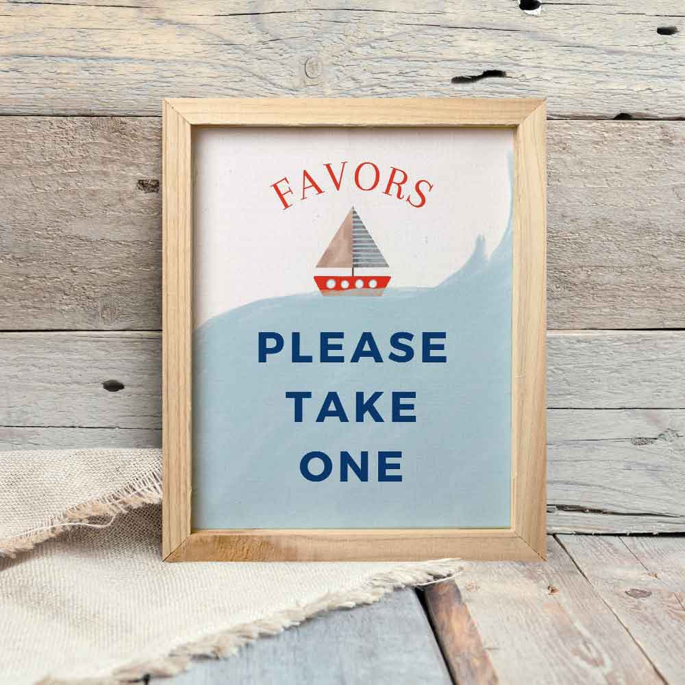 Popobell Studio | Nautical Party Kit Printable | Editable Canva Template