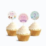 Popobell Studio | Editable Mermaid Friends Cupcake Toppers Printable