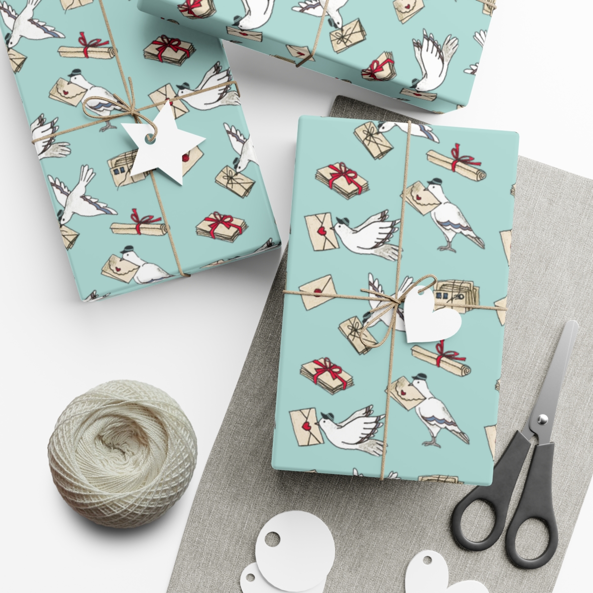Popobell Studio | Pigeon Post Wrapping Paper
