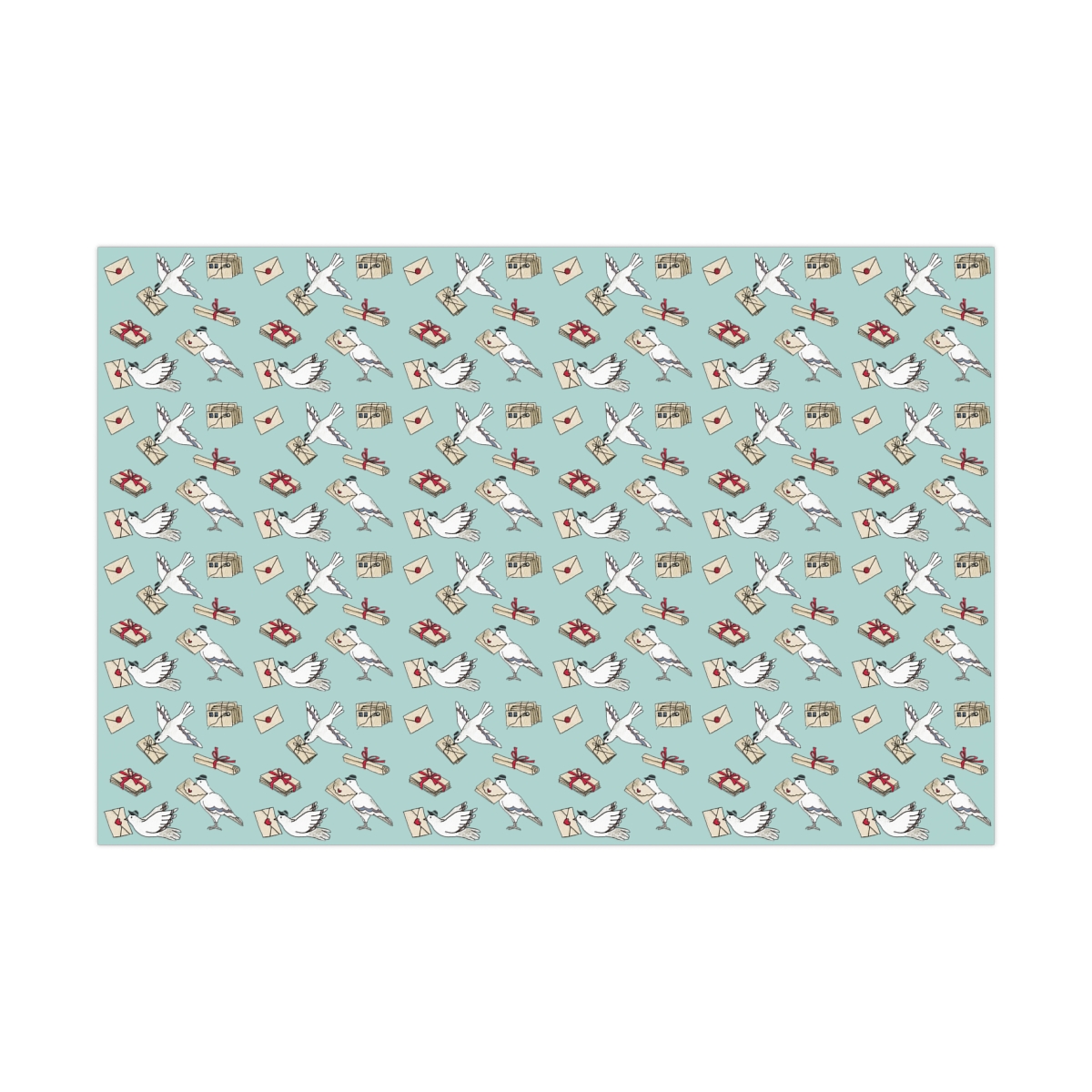 Popobell Studio | Pigeon Post Wrapping Paper