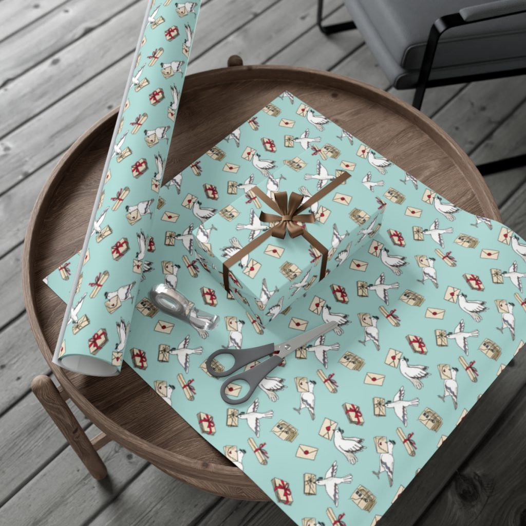 Popobell Studio | Pigeon Post Wrapping Paper