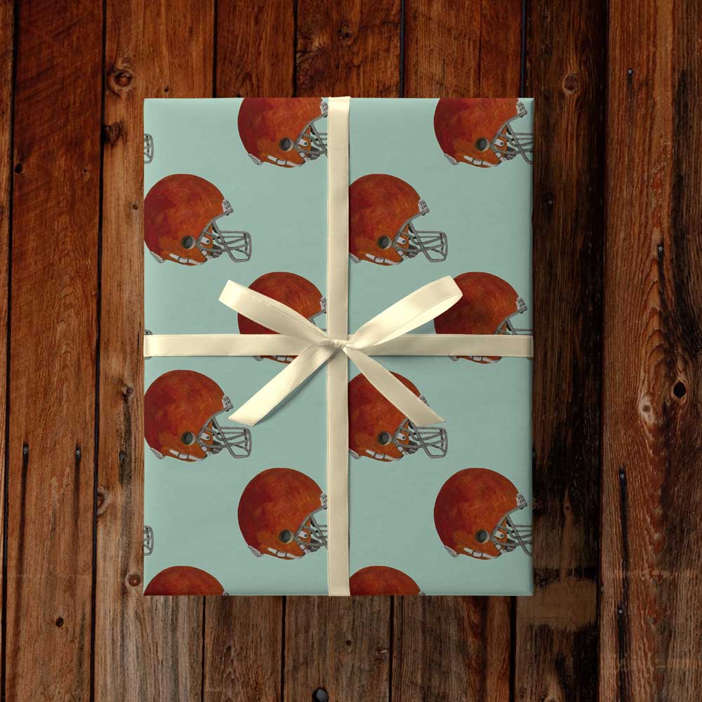 Popobell Studio | Football Helmet Gift Wrap