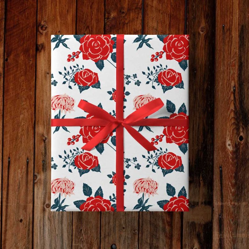Popobell Studio | Enchanted Rose Gift Wrap