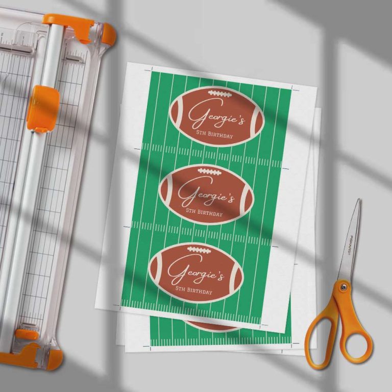Popobell Studio | Football Gable Box Label Printable