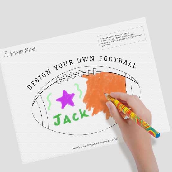 Popobell Studio | Football Activity Sheets Printable