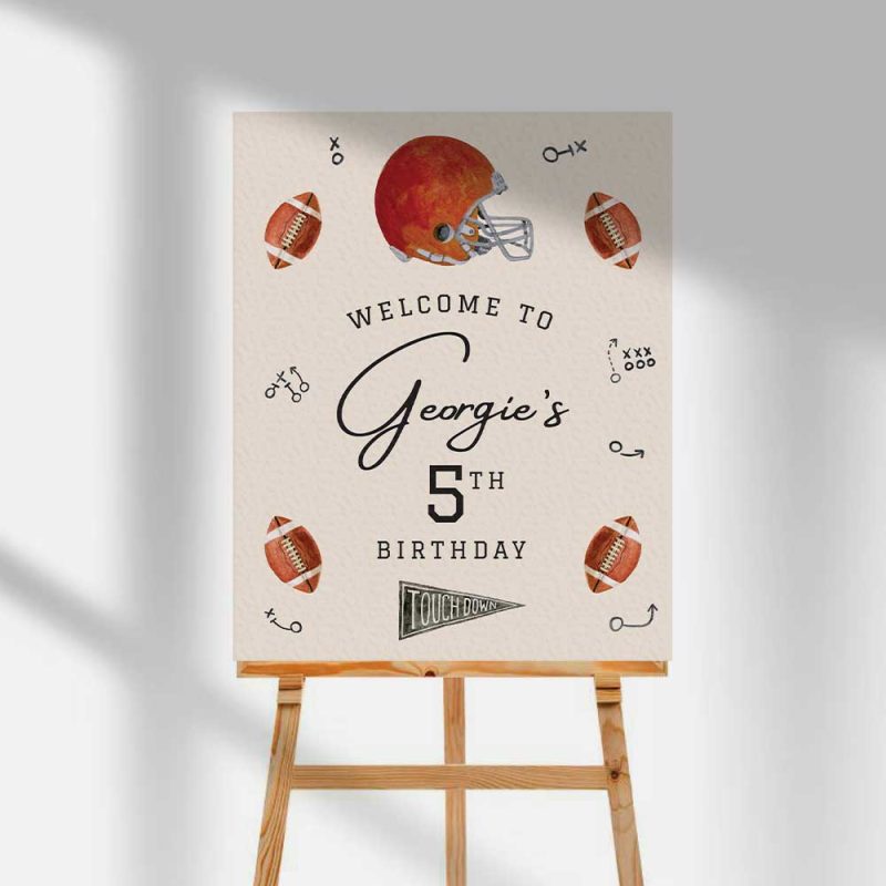 Popobell Studio | Football Welcome Sign Printable